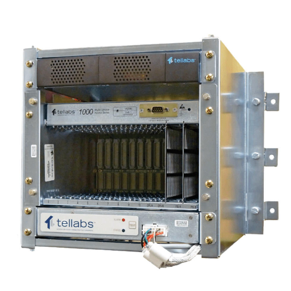 1048 Channel Bank Assembly (CBA) Wall-Mount Swing Rack - Tellabs